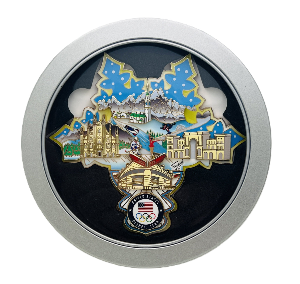 Limited Edition Fazzino Team USA 3 Layer Pin – Honav USA