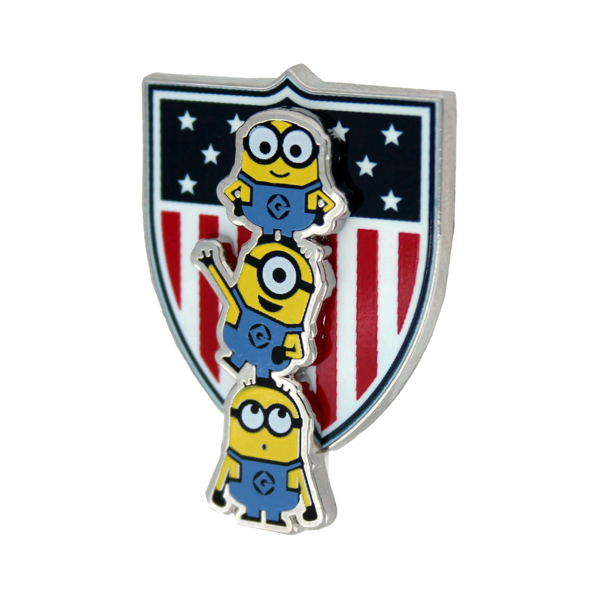 Minions x Team USA Shield Stacked Lapel Pin – Honav USA