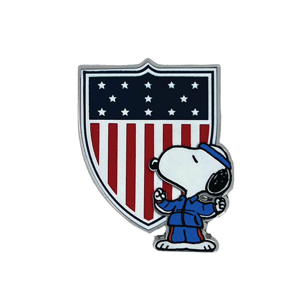 Peanuts x Team USA Snoopy with USA Shield Lapel Pin – Honav USA